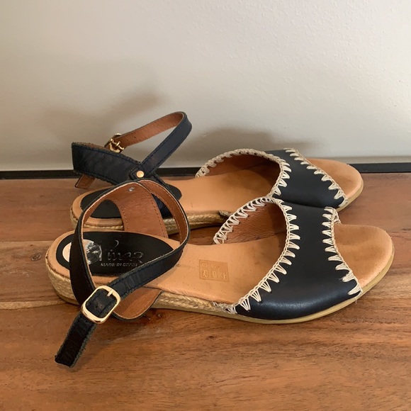 Pinaz | Shoes | Pinaz Anthropologie Espadrille Sandals Navy | Poshmark